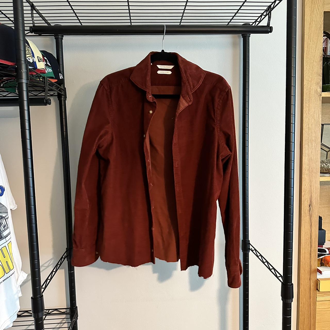 Suit supply corduroy burnt orange shacket - Depop