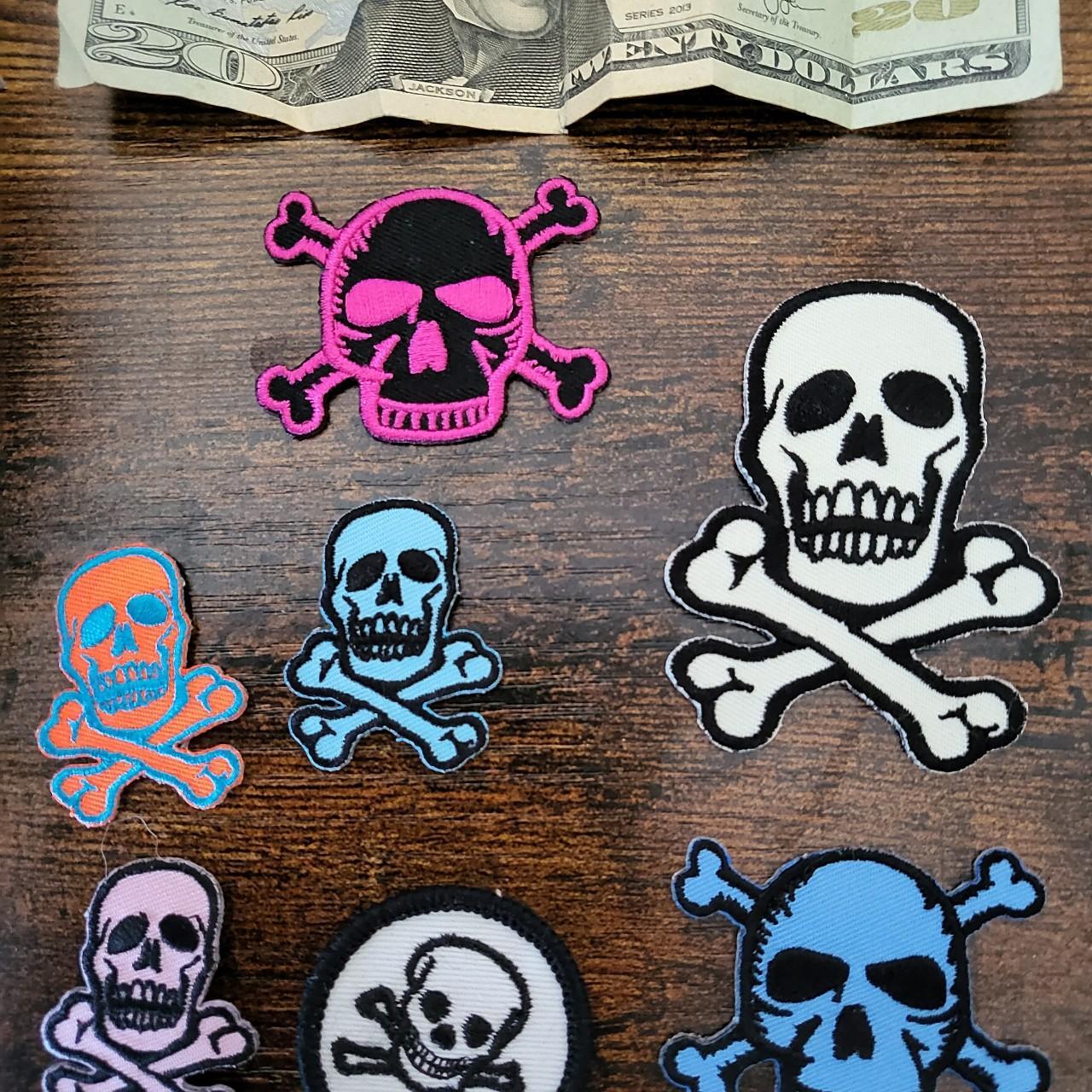 PICK 3 FOR $15 PATCH PATCHES. Skulls Guns Slut... - Depop
