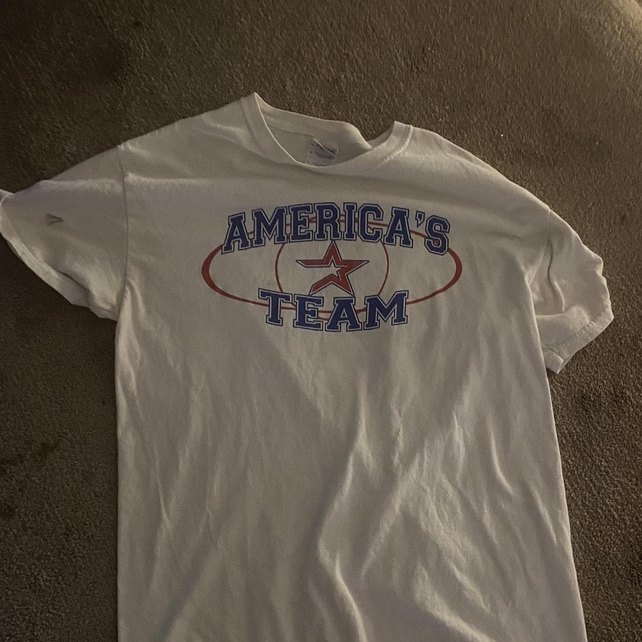 Americas team tee Gildan Size medium Small... - Depop