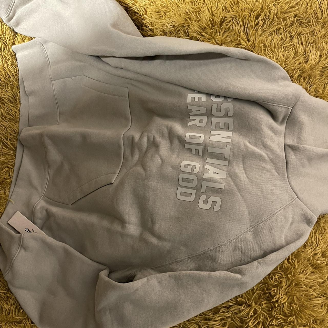 Authentic with tags Essentials hoodie-sand... - Depop