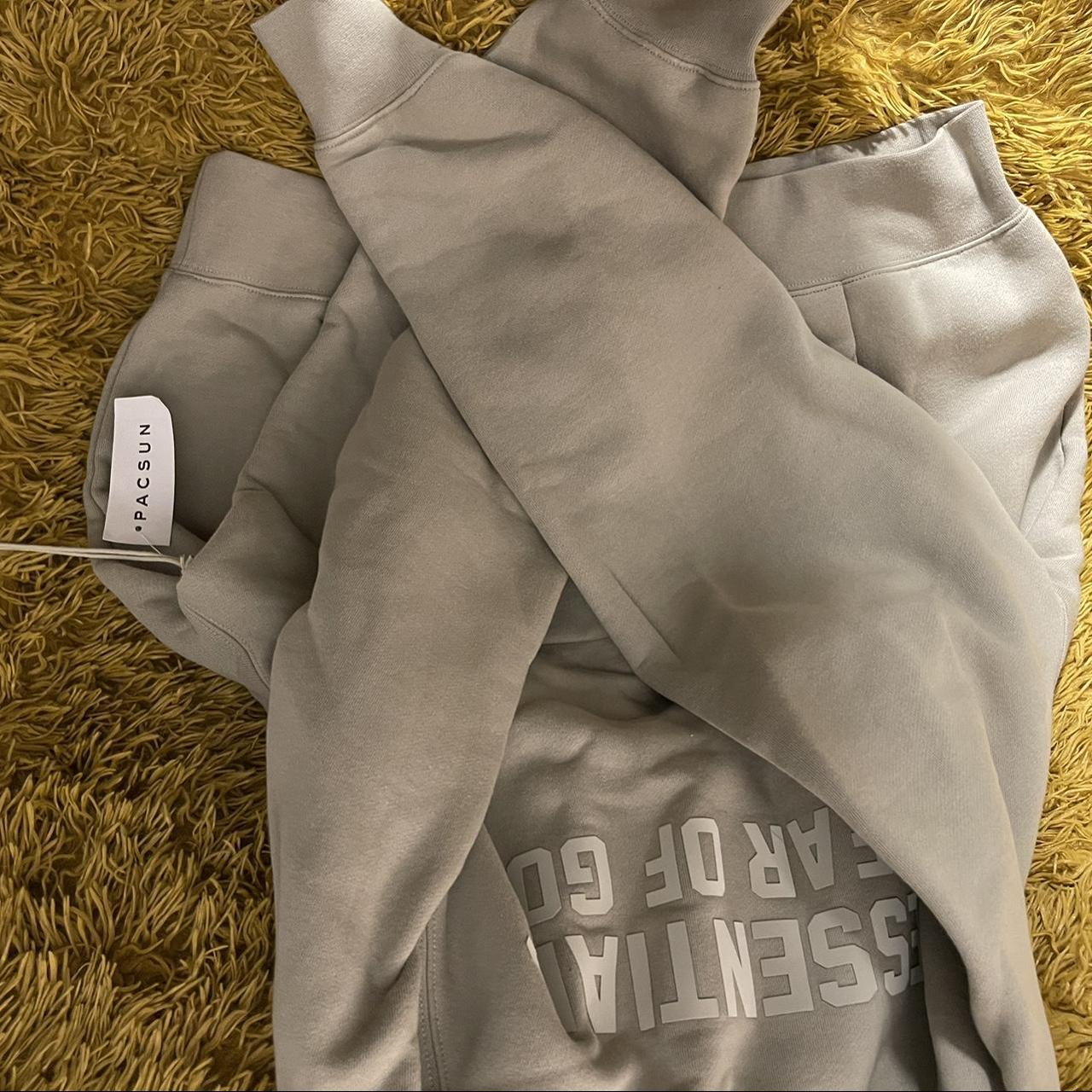 Authentic with tags Essentials hoodie-sand... - Depop