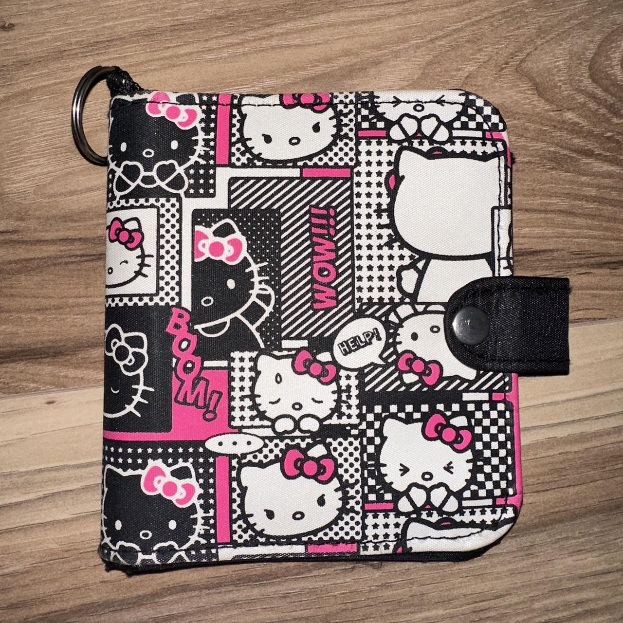 Hello Kitty Wallet Black and Pink #hellokitty... - Depop