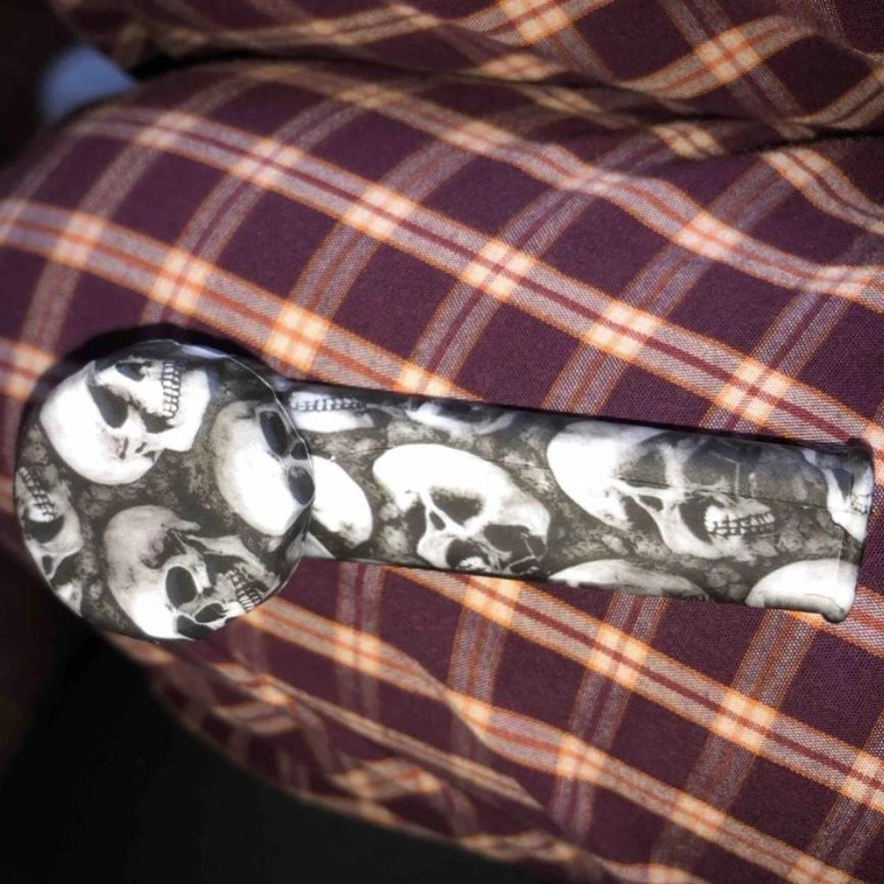 Silicone skull pipe (high quality) comes with cap... - Depop