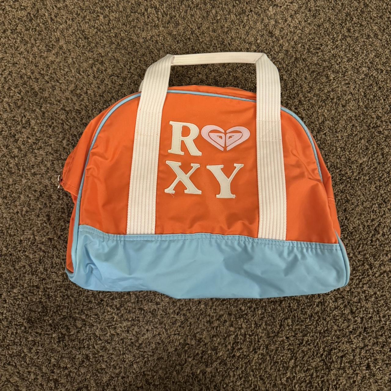 Roxy duffel bag in orange and blue #travel Small... | Depop