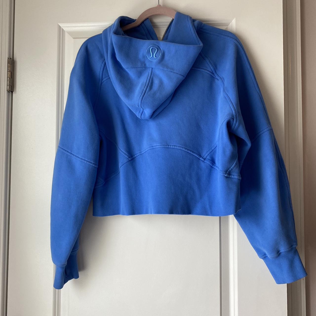 Blue Lulu hooded scuba size: s/xs Nothing wrong;... - Depop