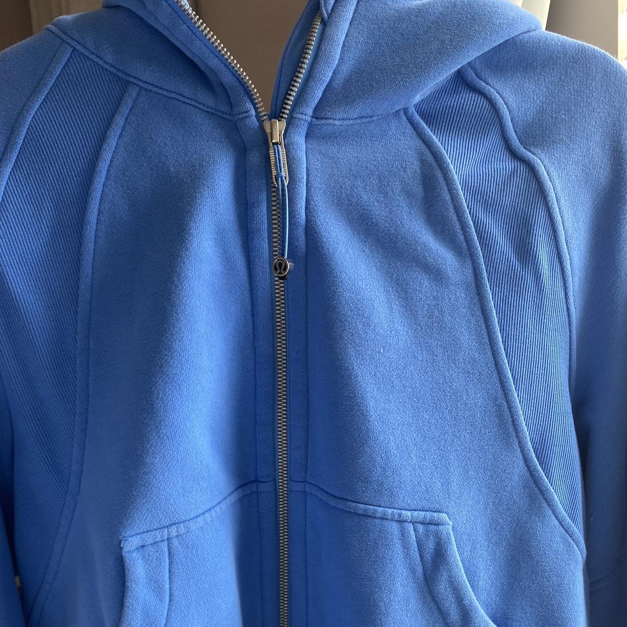 Blue Lulu hooded scuba size: s/xs Nothing wrong;... - Depop