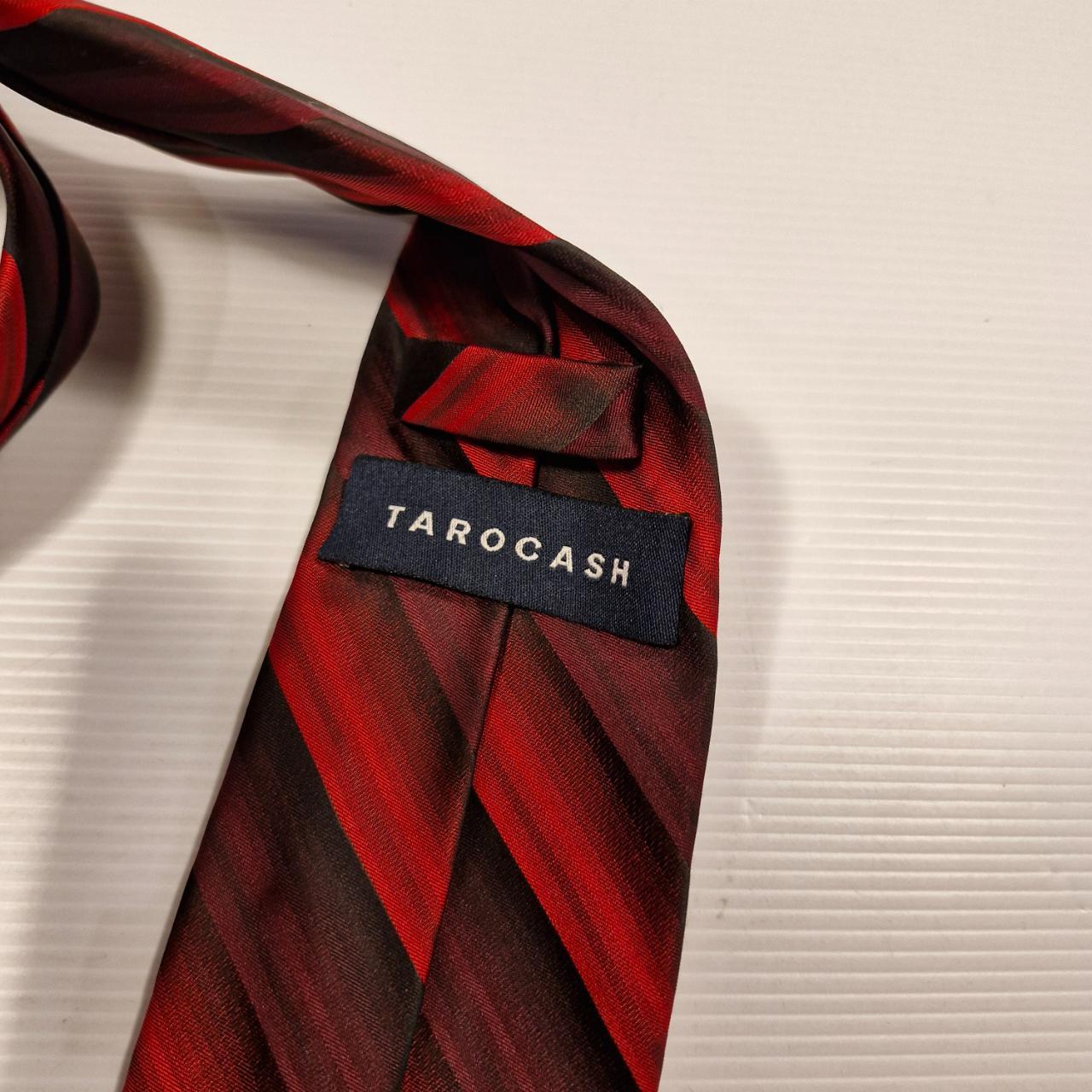 Tarocash - Red Polyester Necktie Business Formal... - Depop