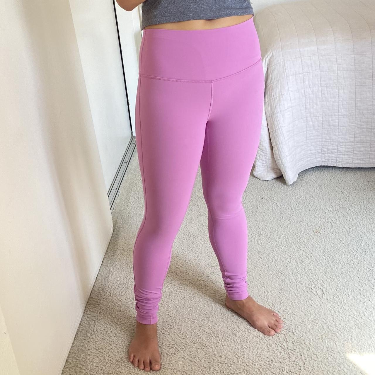 Size 2 lululemon pink leggings 🍋 I’m 5’4 and... - Depop