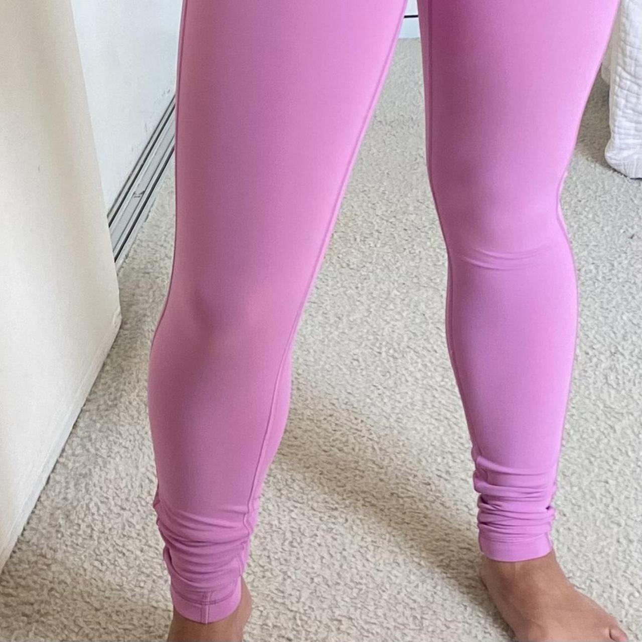 Size 2 lululemon pink leggings 🍋 I’m 5’4 and... - Depop