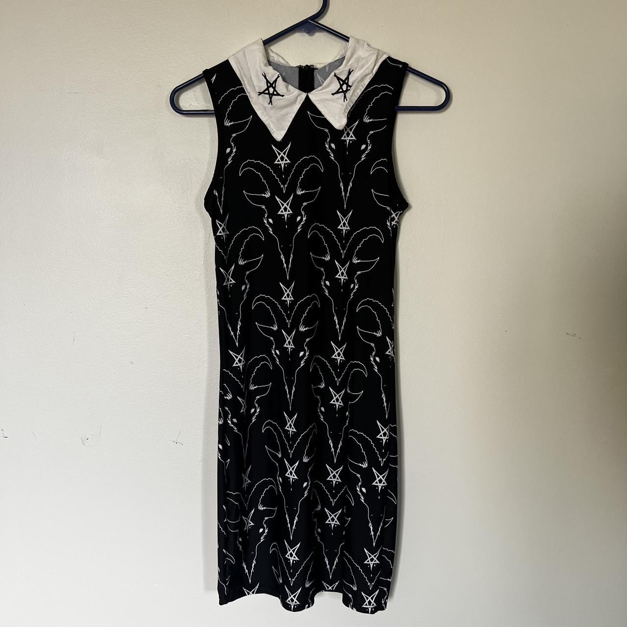 Killstar Dress. Never worn, size medium. Collar is... - Depop
