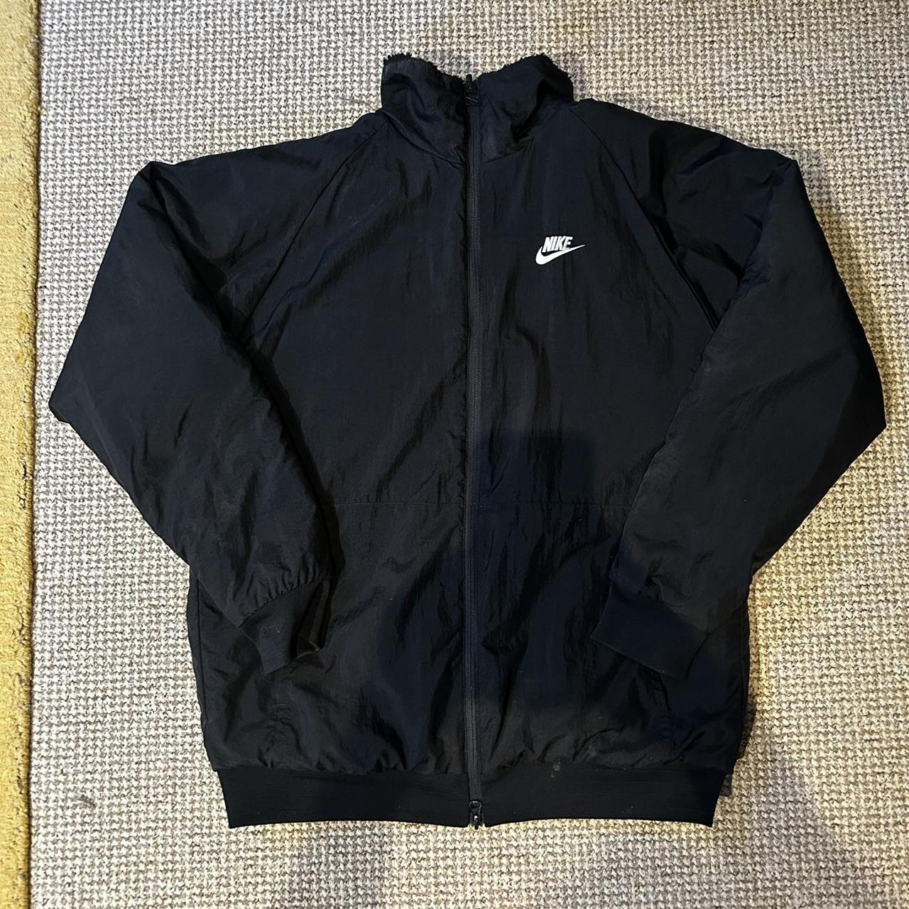 reversible nike swoosh jacket, great condition... - Depop