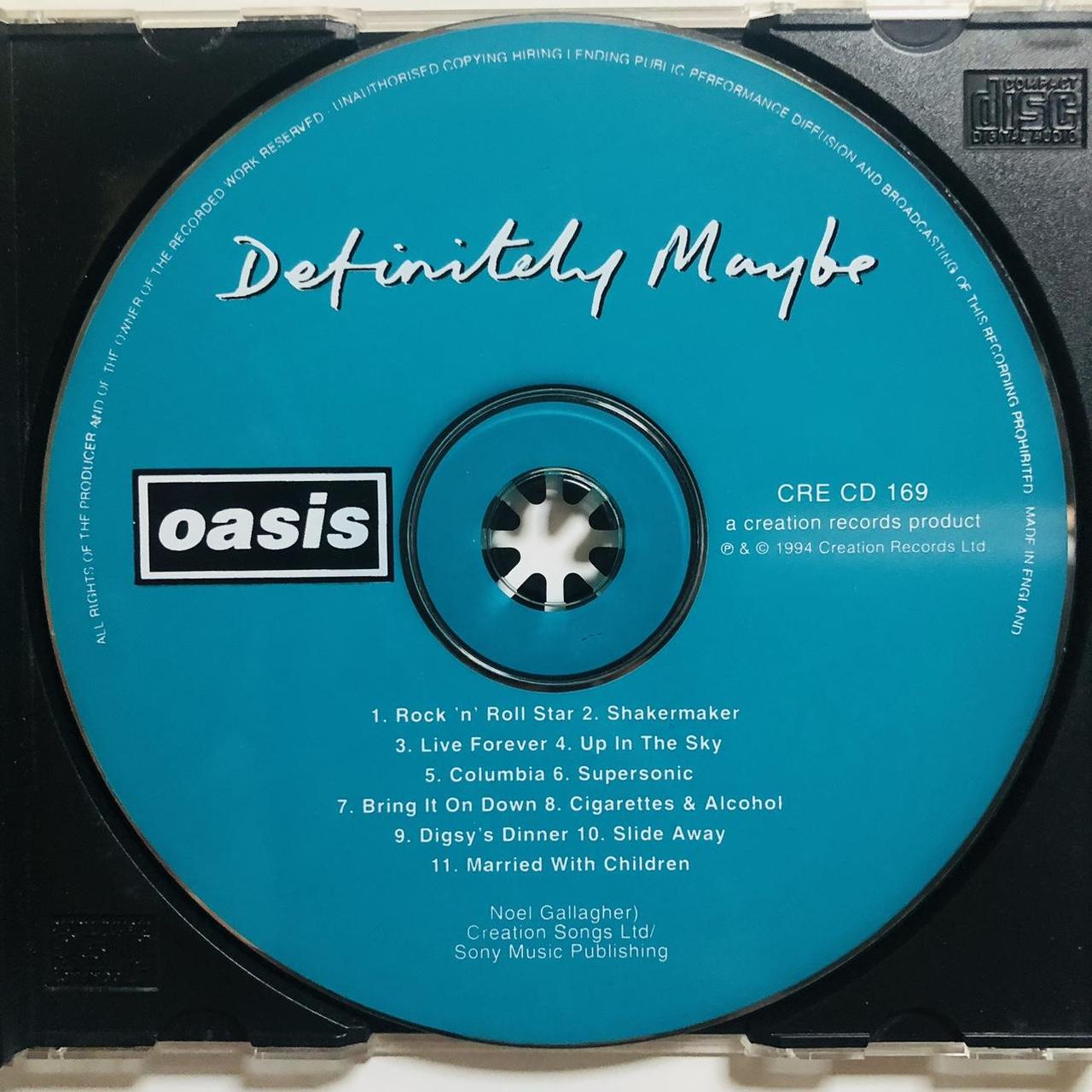 Oasis - Definitely Maybe 1994 CD Quite difficult... - Depop