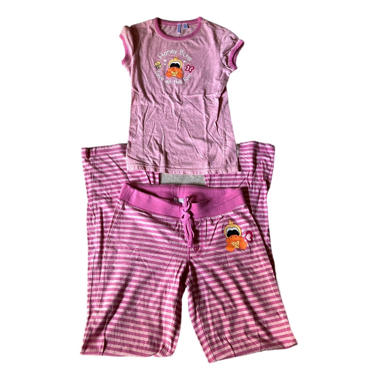 Super cute y2k early 2000s pink Aeropostale pajama... - Depop