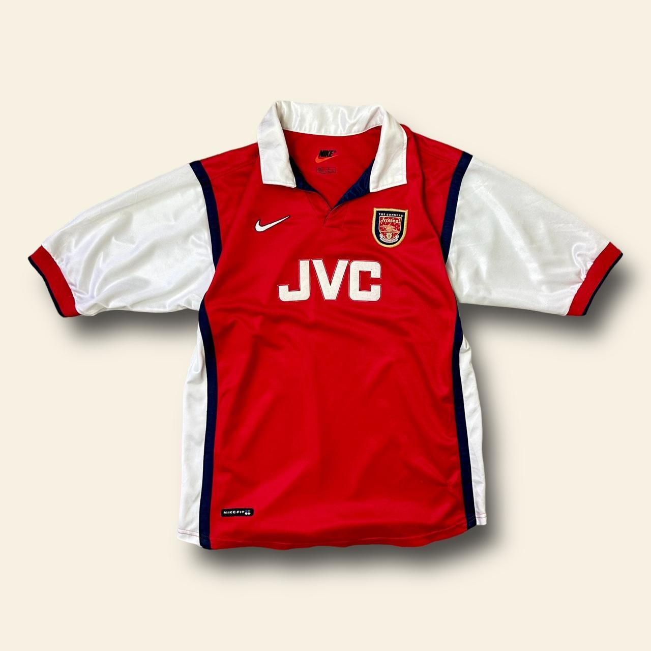 1998-2000 Arsenal Home Shirt • Bergkamp/Vieira... - Depop