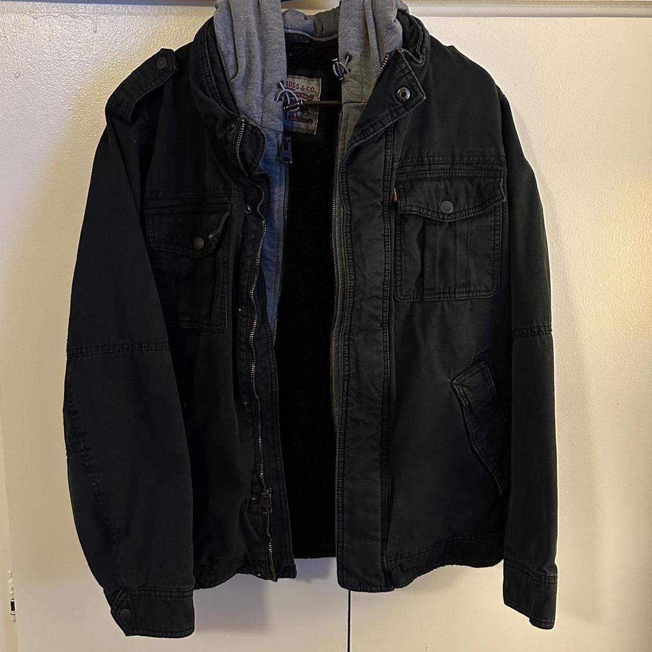 Levi’s hooded and layered zip up jacket. Gently... - Depop