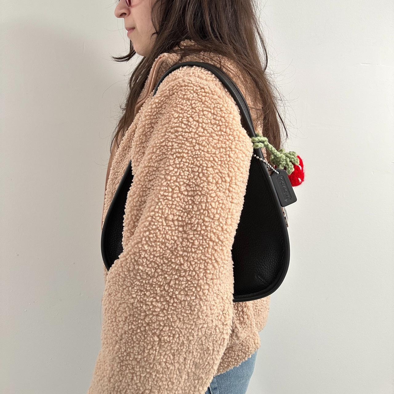 Coachtopia Black Ergo Bag w/ Strawberry keychain... - Depop