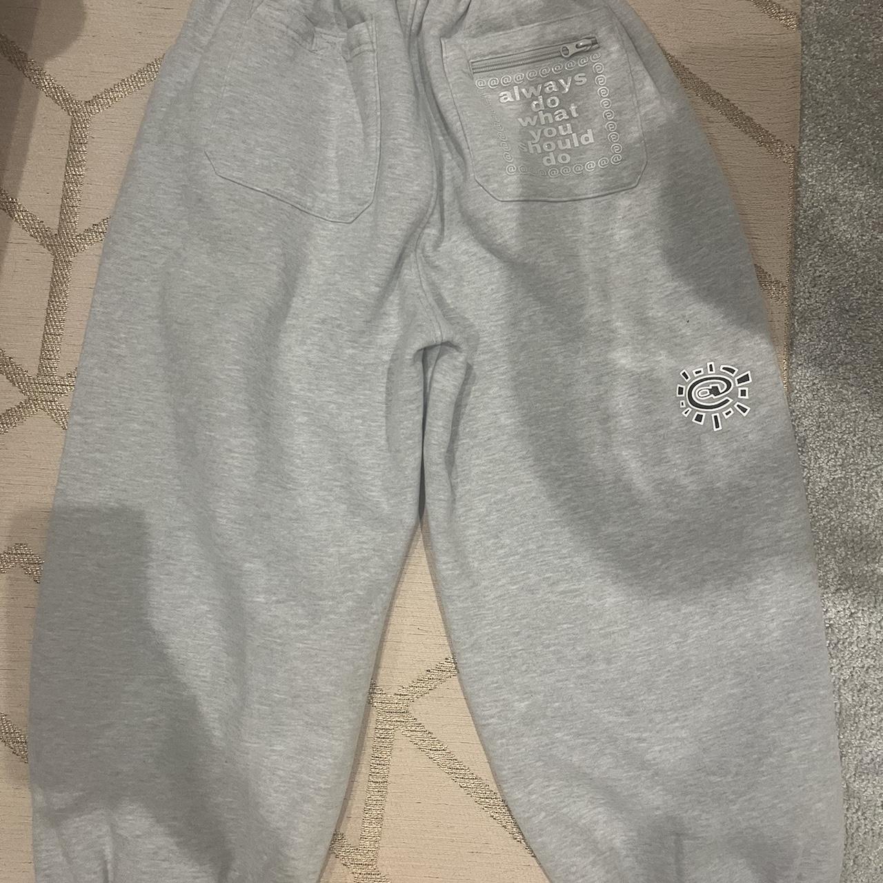 Grey ADWYSD joggers Size S Only worn a couple times... - Depop