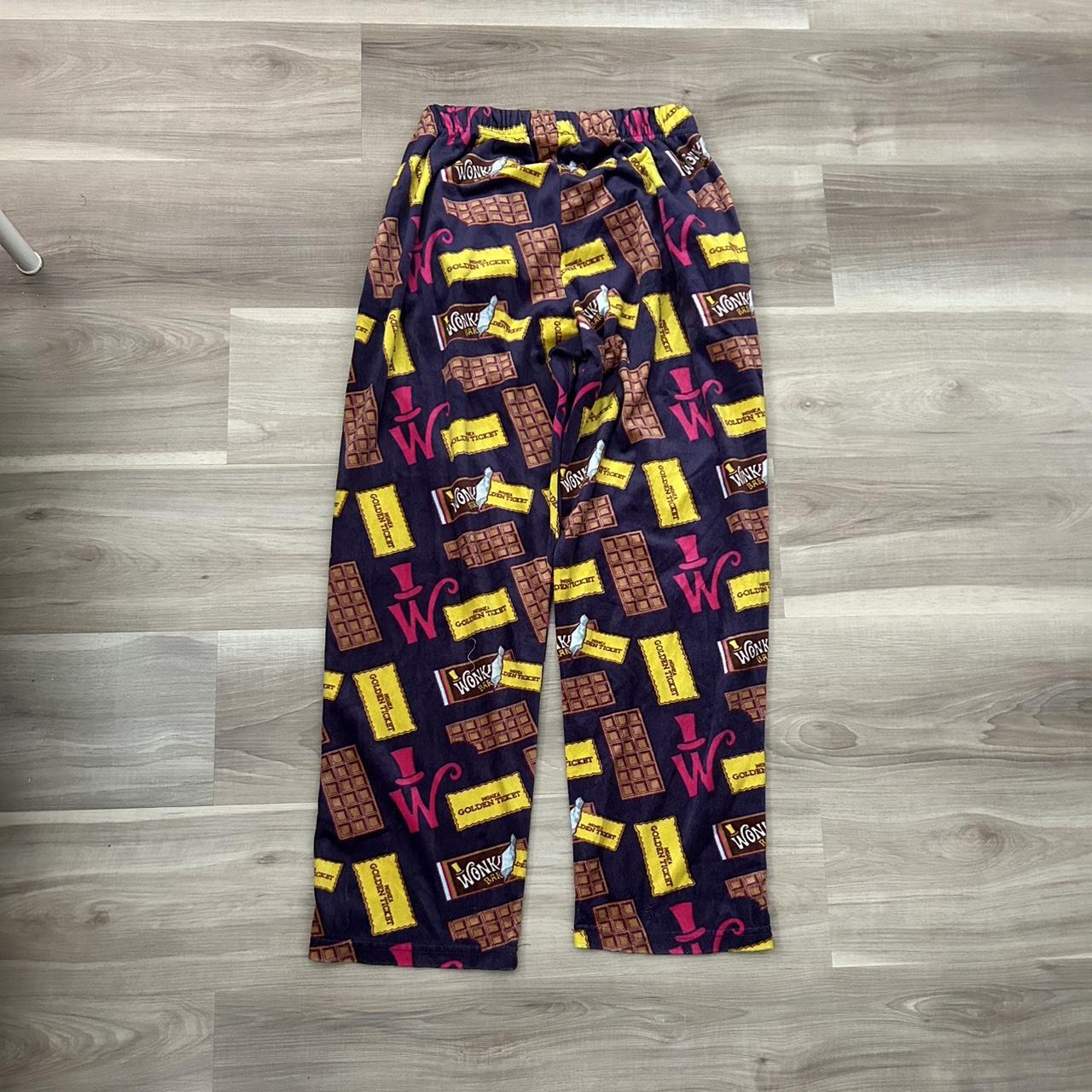 Willy Wonka Fuzzy Pyjama Pants Aeropostale Size:... - Depop