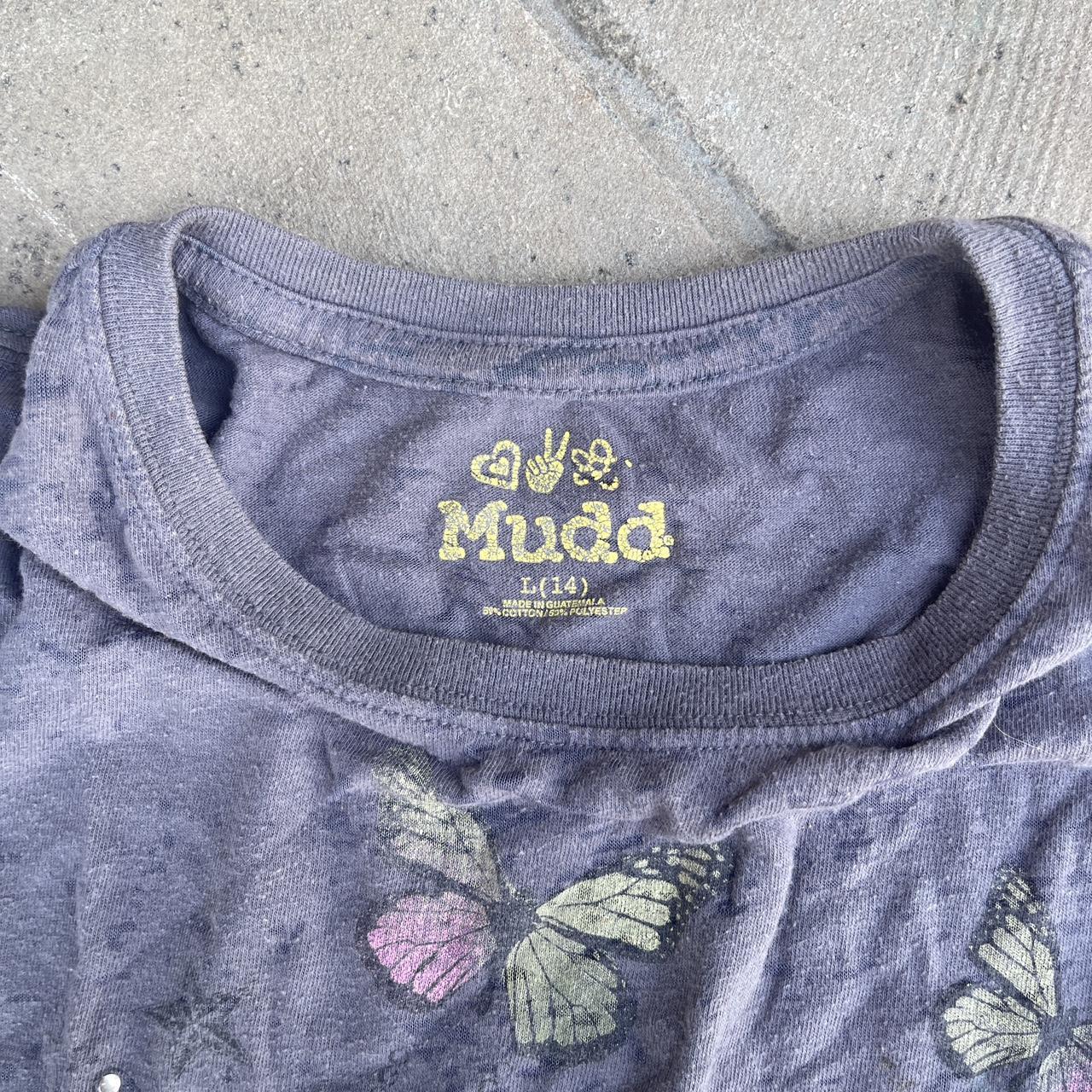 Y2k mcbling mudd baby tee, size large #y2k #mcbling... - Depop