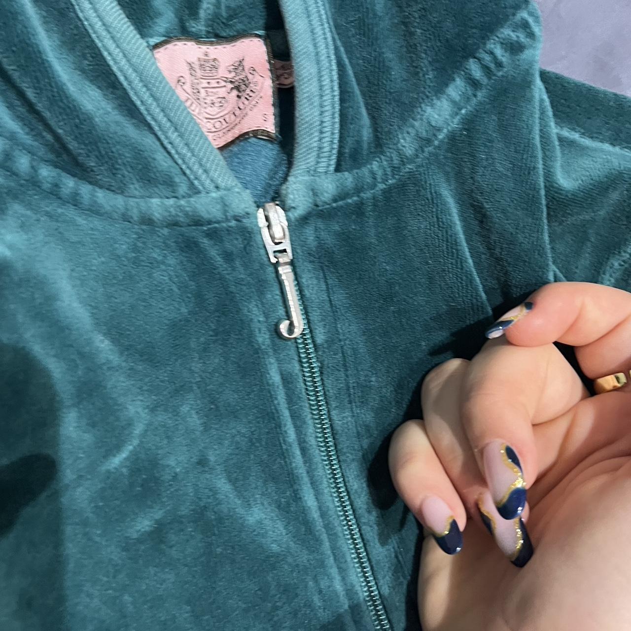 turquoise, juicy couture tracksuit from the 2000 - Depop