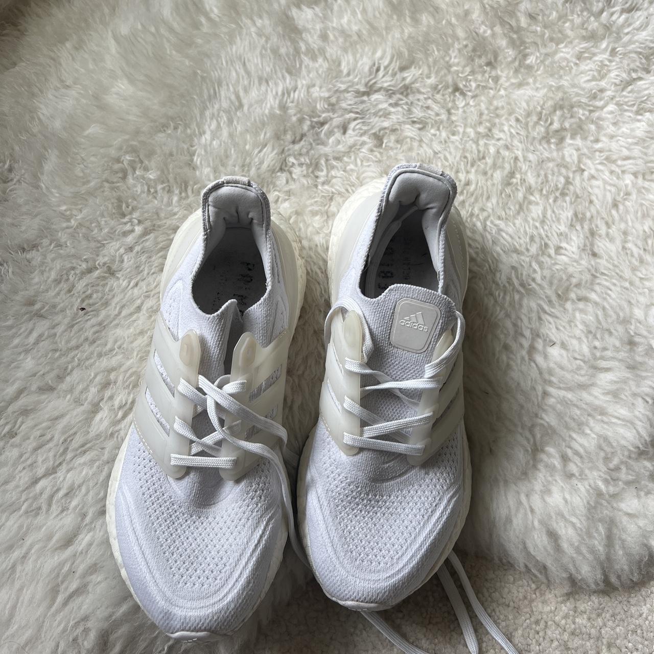 Adidas ultra boost women’s white running shoes. Size... - Depop