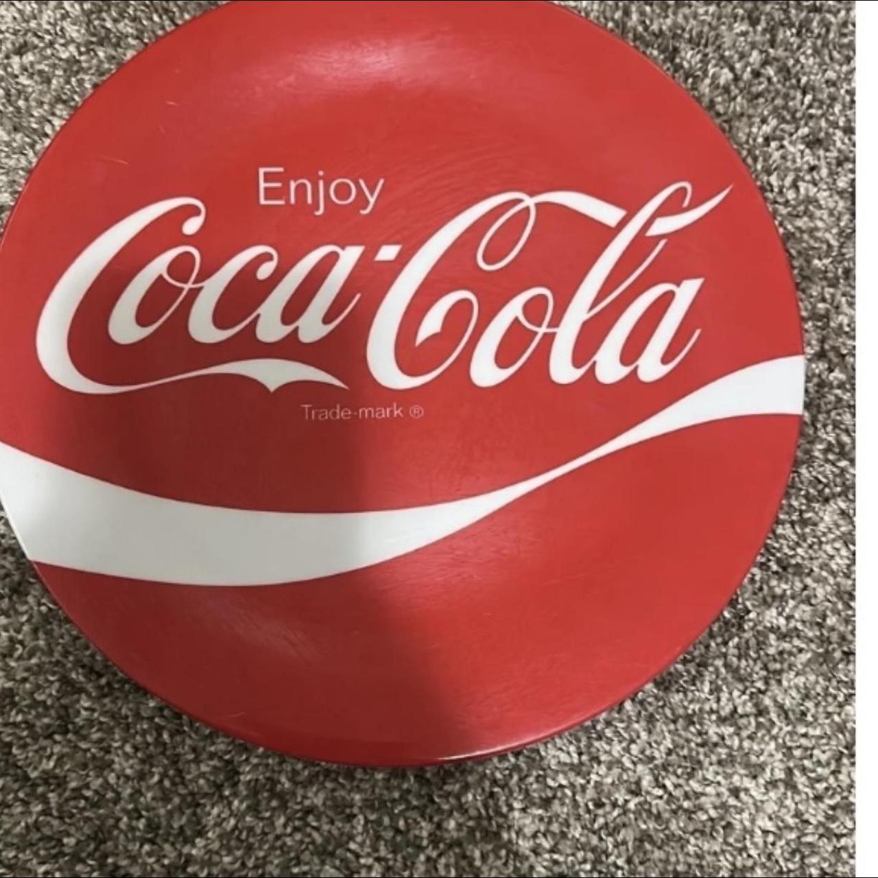 Enjoy coco cola plate Vintage - Depop