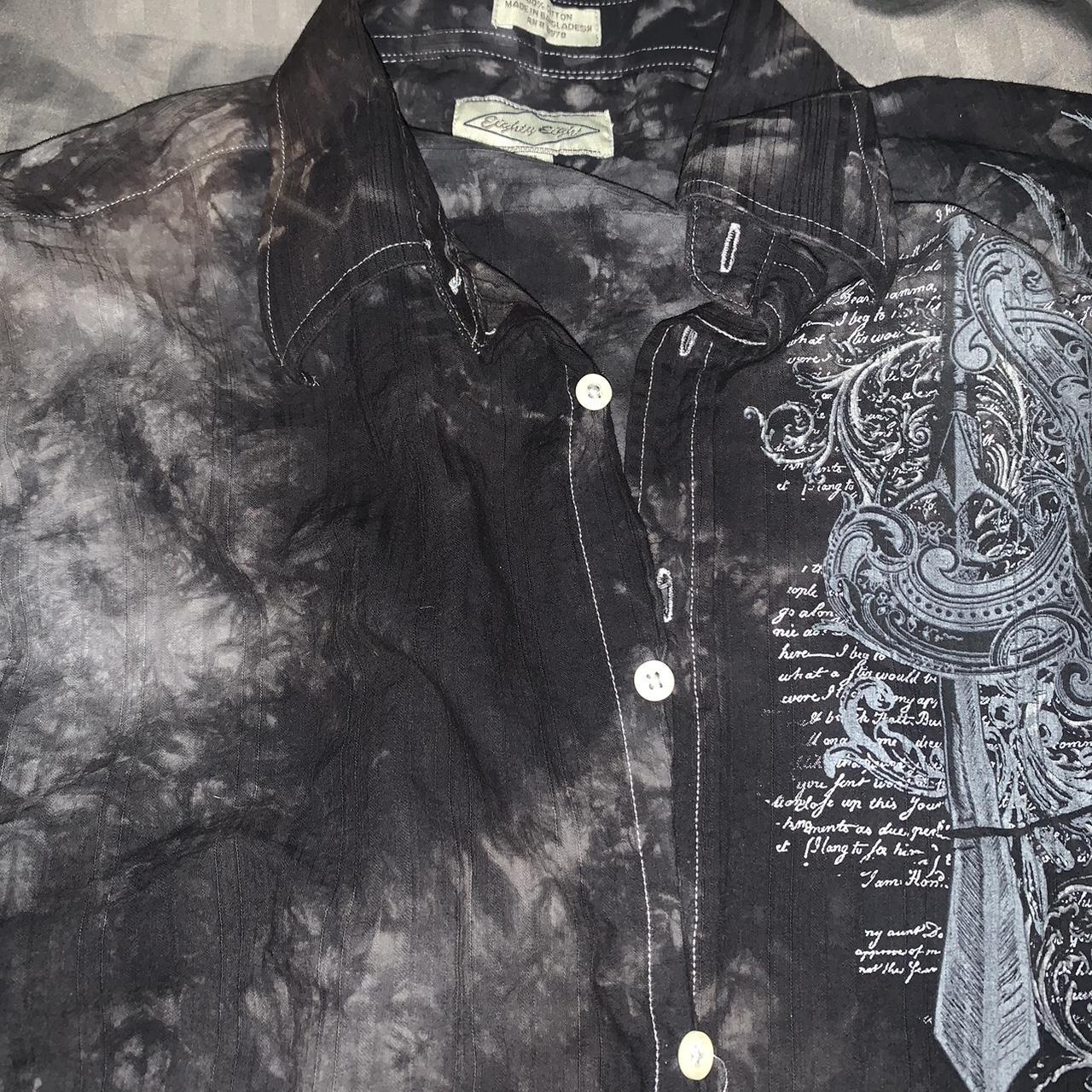 Eighty Eight emo affliction like button up Has... - Depop