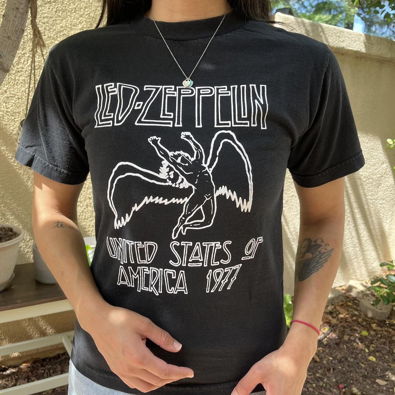 Led-Zeppelin Baby Doll Tee Brand: Unknown Size:... - Depop