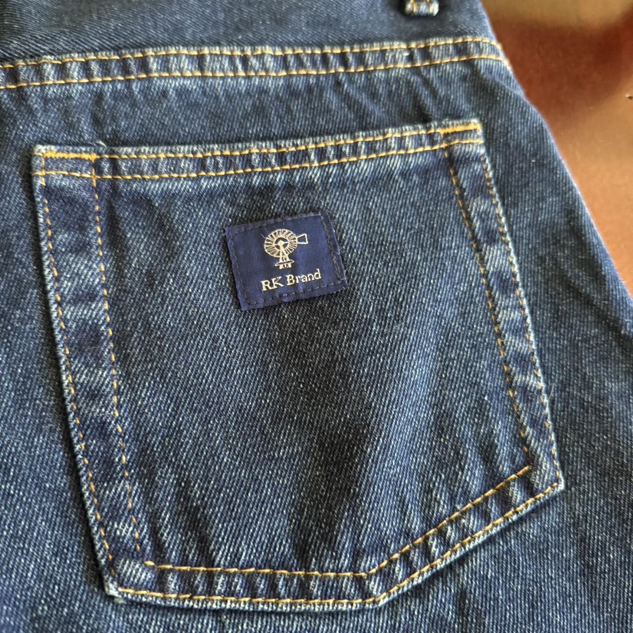 RK BRAND REAL WORK WEAR MEN BLUE DENIM JEANS 32 X 32 - Depop