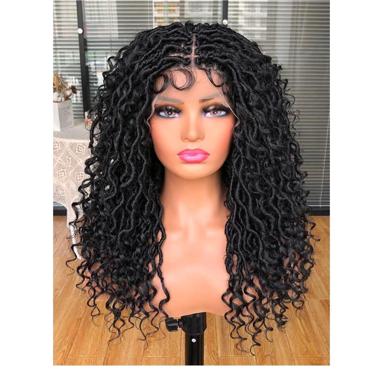 16 inch Curly Locs wig #locswig #curls - Depop