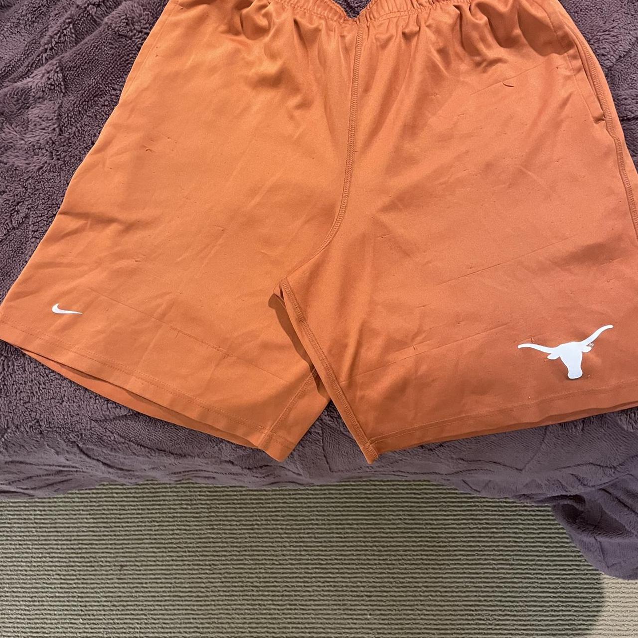 Large Texas Longhorns burnt orange shorts - Depop