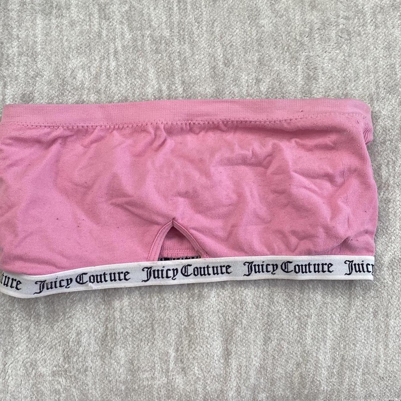 Juicy couture tube top very flattering it has bra... - Depop
