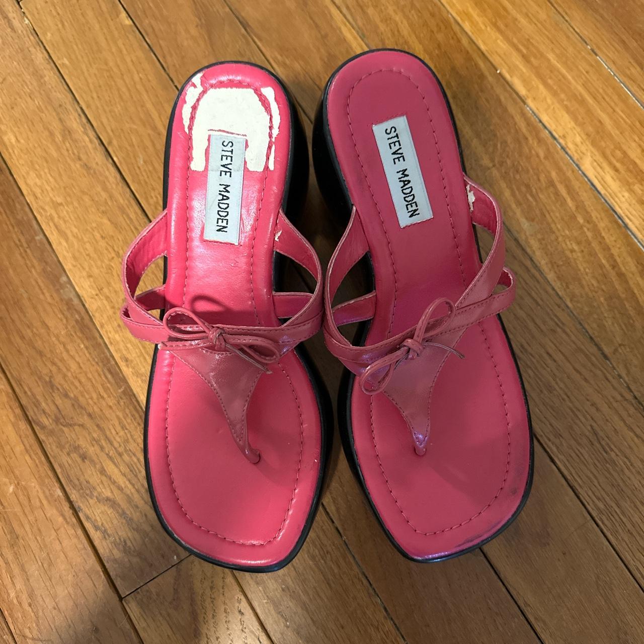 2000s Vibe Pink Steve Madden Platform Sandals๐ Size Depop