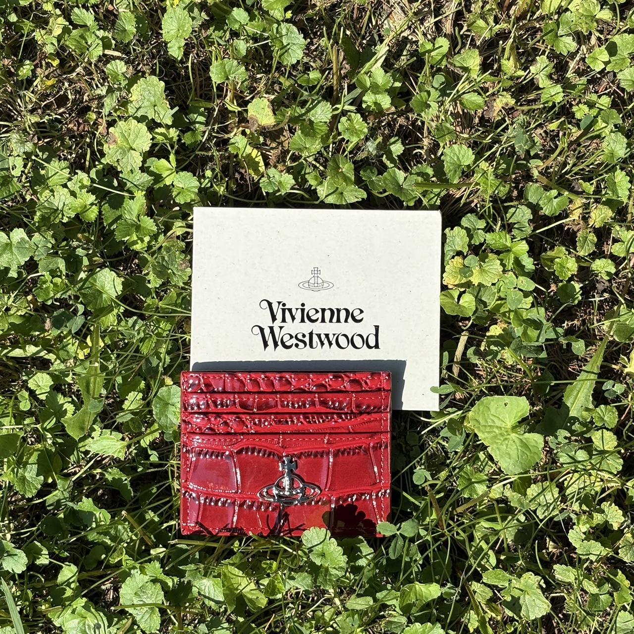 Vivienne Westwood Red Glossy Croc Card Case ️‍🔥... | Depop