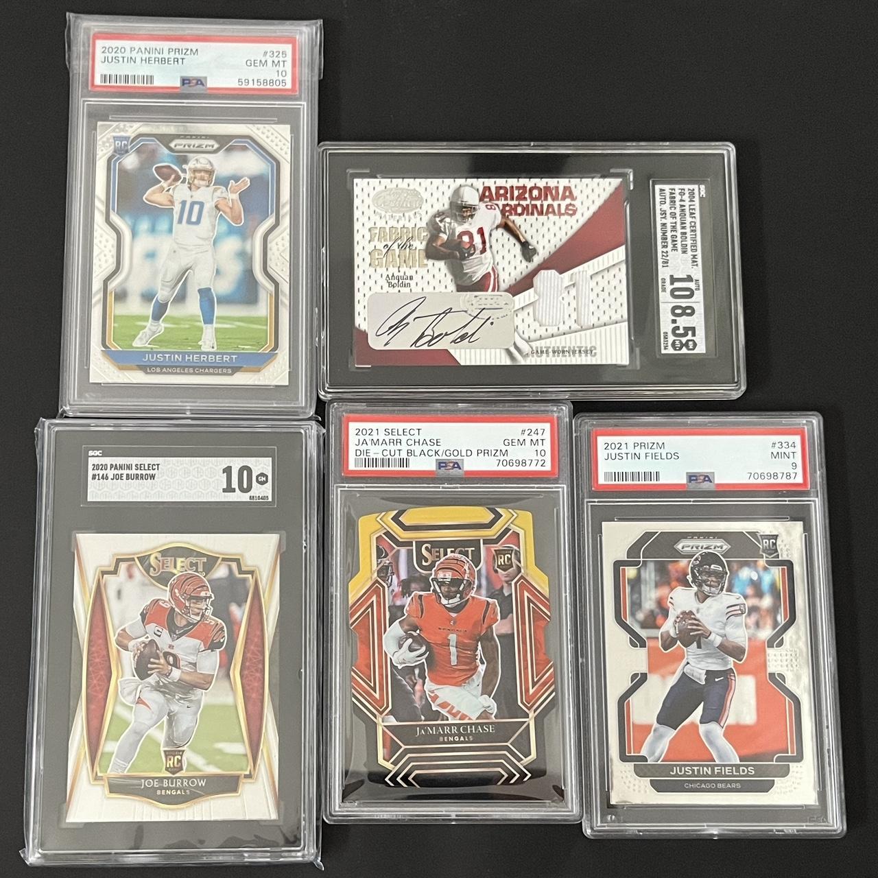 NFL FOOTBALL Hot Packs - 15 Cards - 5 Rookies - Look... - Depop