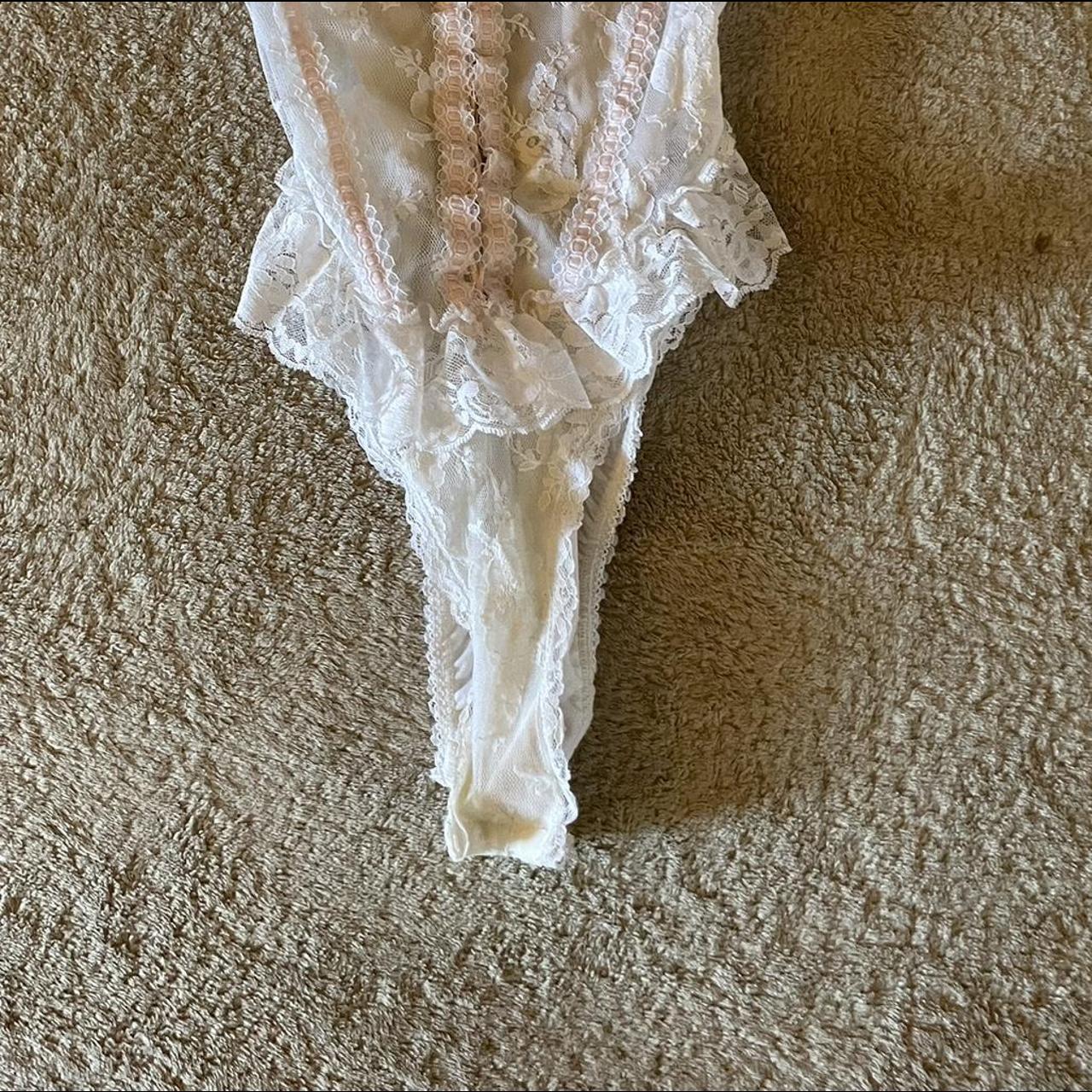 balletcore white & baby pink corset silk ribbons... - Depop