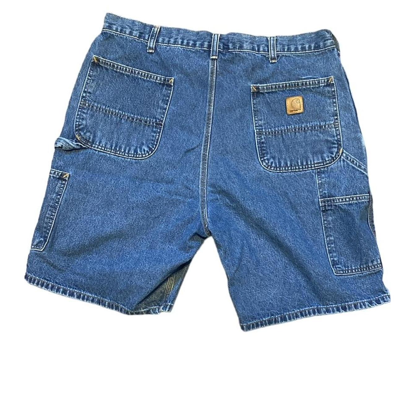 ⚫️ Dark wash carhartt jorts ⚫️ 38" waist #denim... - Depop