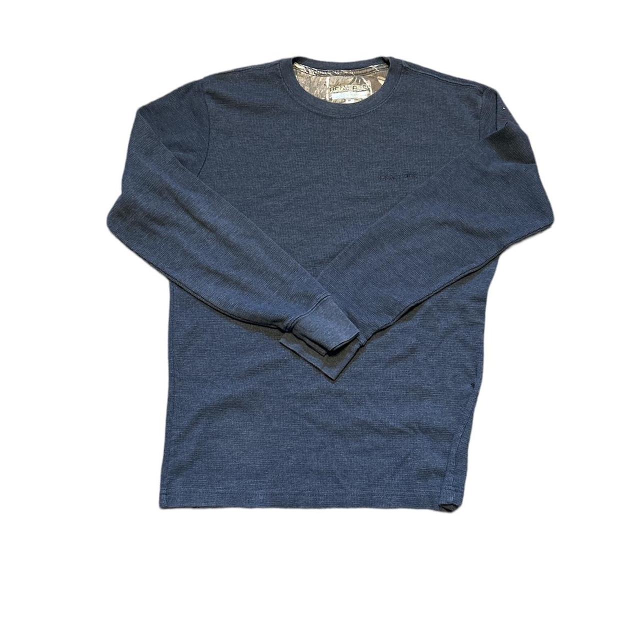 ⚫️ Blue realtree brand knit, camo inside ⚫️ Mens Medium - Depop