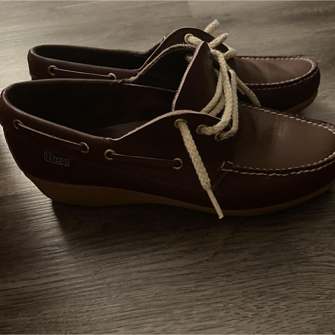 Brown Dexter Boat Shoes Men’s size 7 - Depop