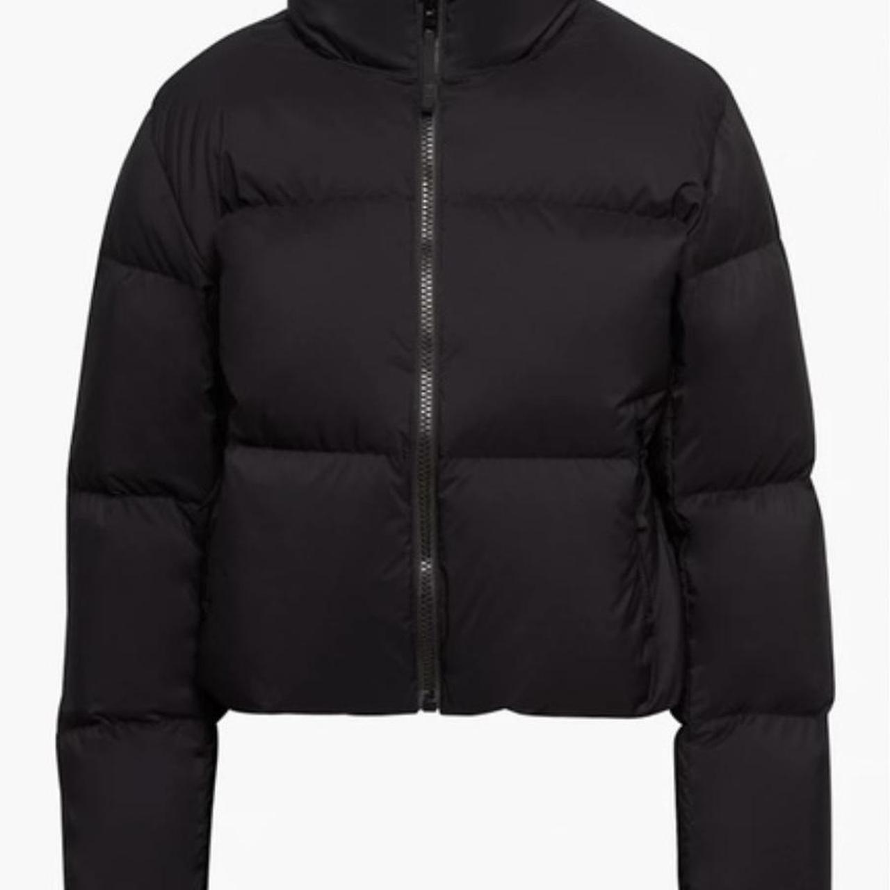 Aritzia Tna, the mega puff crop, 2xs black matte... - Depop