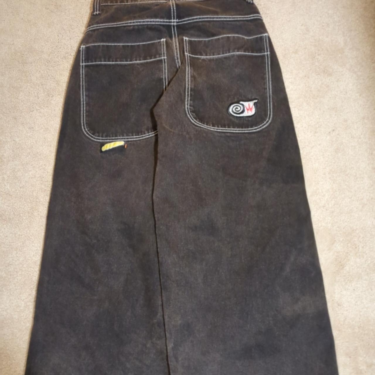 Faded black jnco jeans twin cannon 101 28" waist 30"... - Depop
