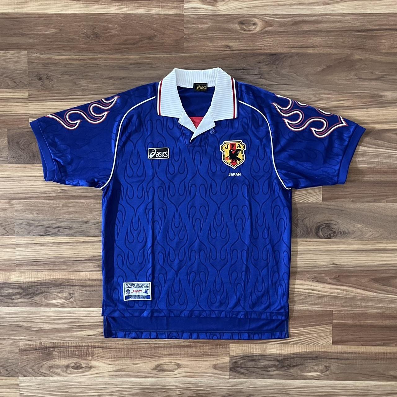 1998 Japan Home Kit Authentic ASICS Soccer Jersey,... - Depop