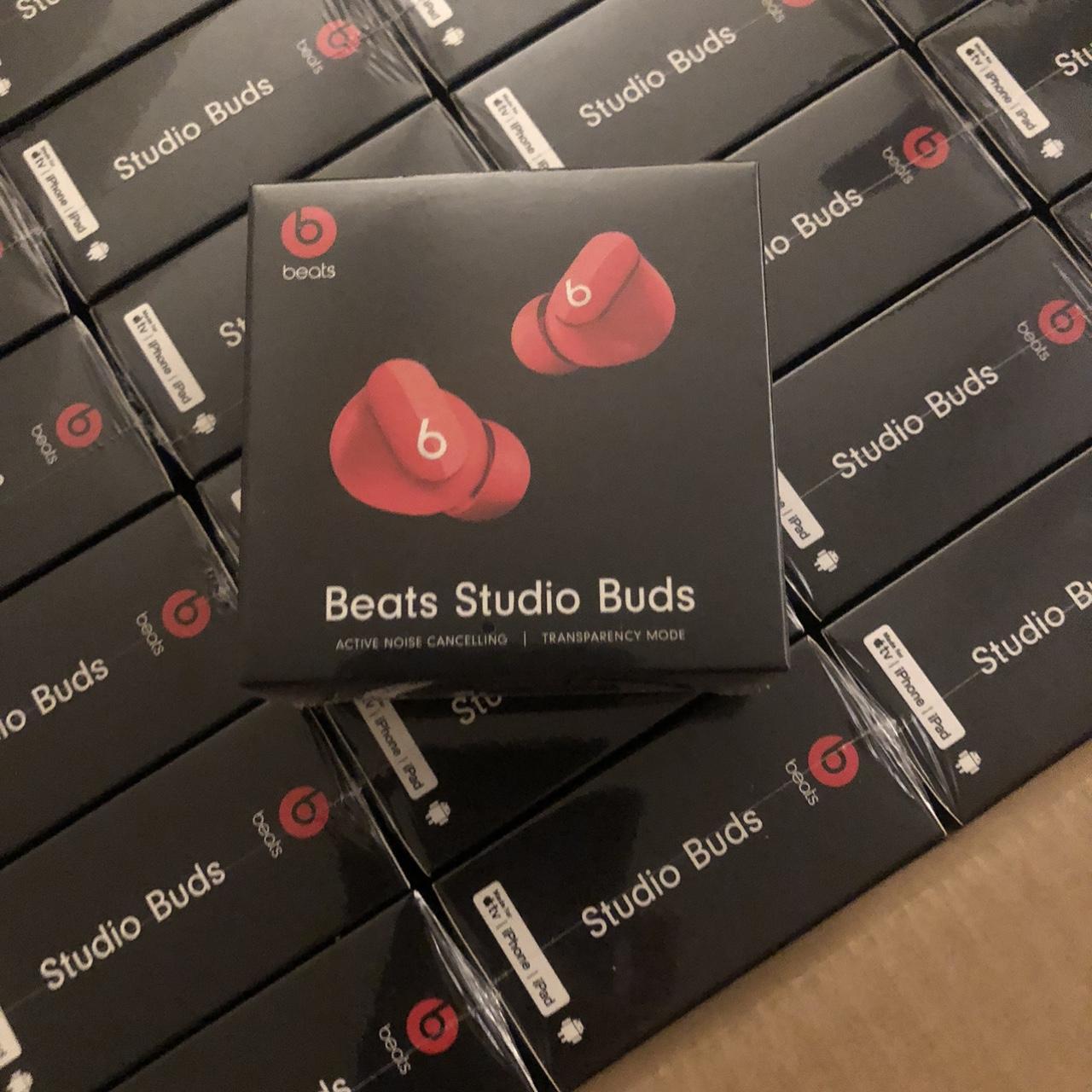 red beats studio buds #beatsbydre #red - Depop