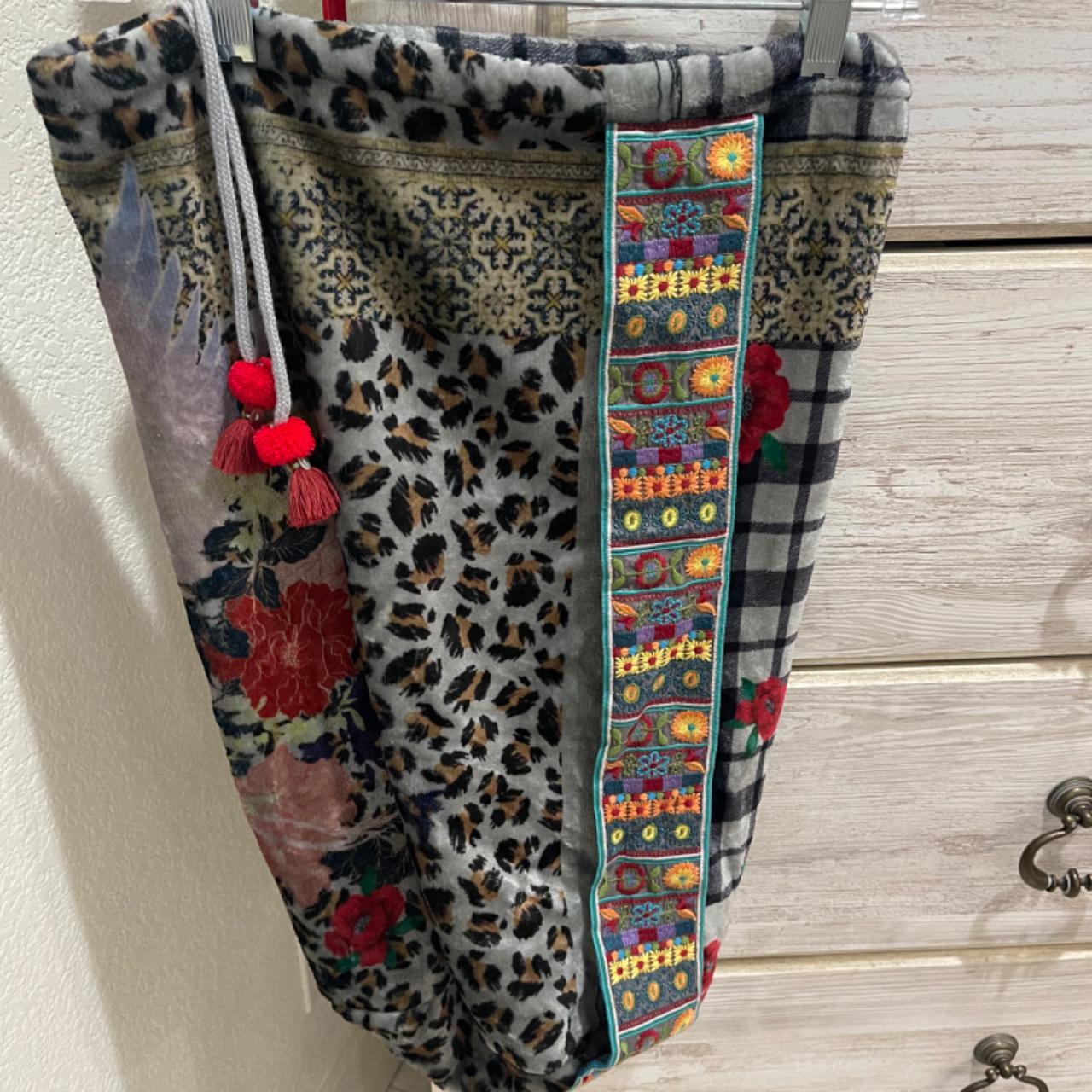 Johnny Was Velvet Backpack - Depop