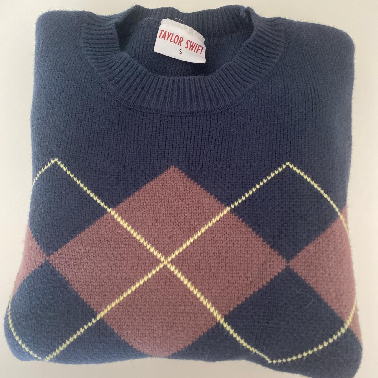 Taylor Swift argyle Red (Taylor’s Version) sweater,... - Depop