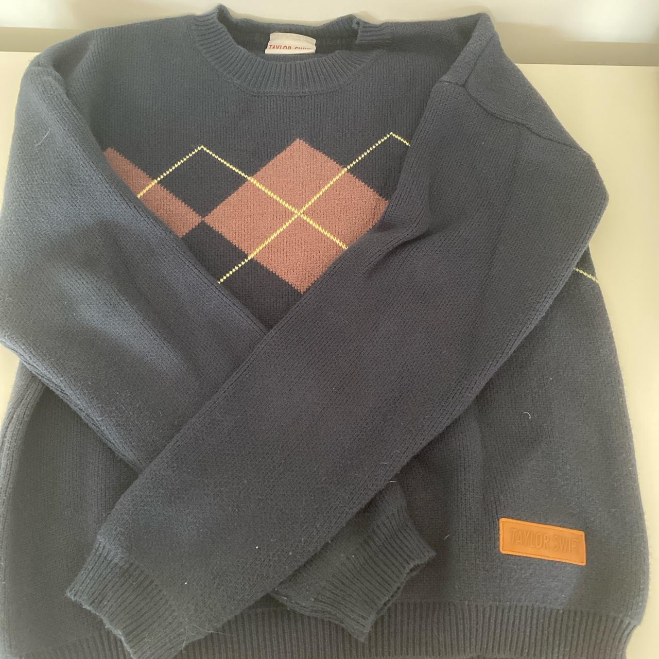 Taylor Swift argyle Red (Taylor’s Version) sweater,... - Depop
