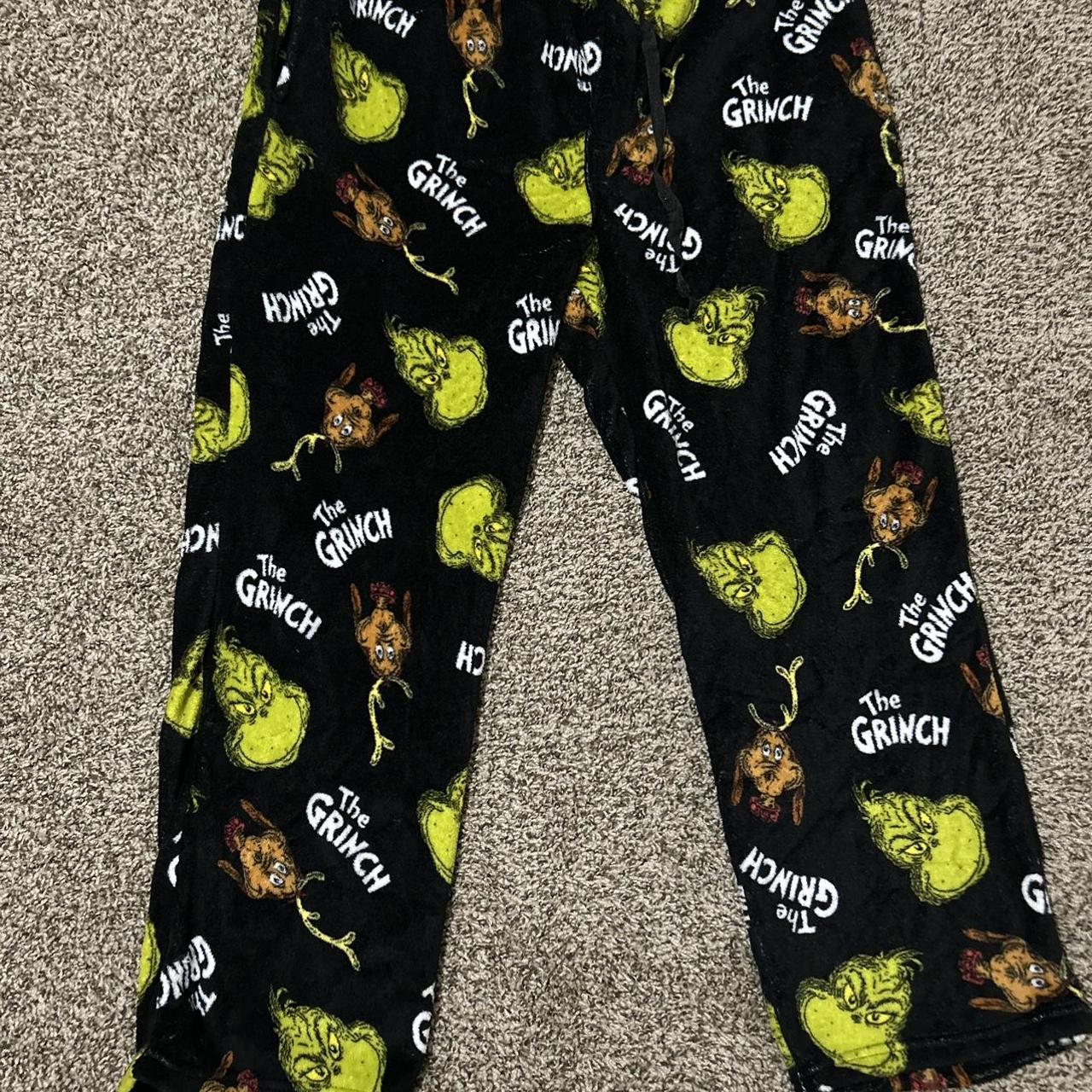 Grinch pajama pants Unisex Size xxl Very soft... - Depop