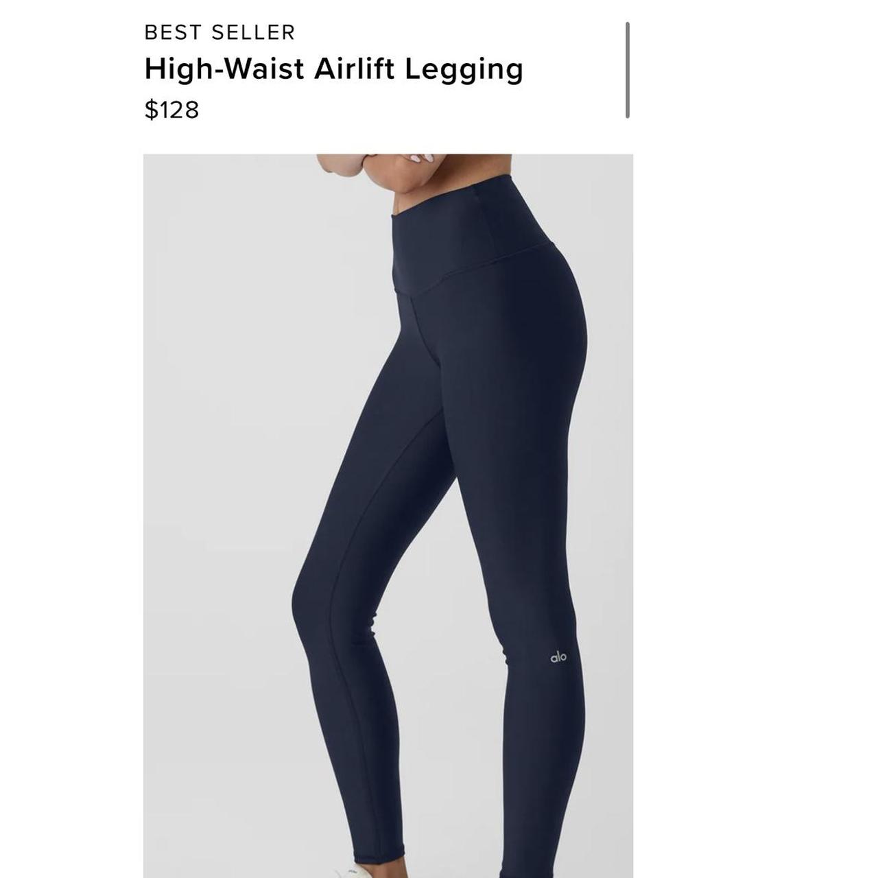 BRAND NEW navy alo leggings. these are the comfiest... - Depop