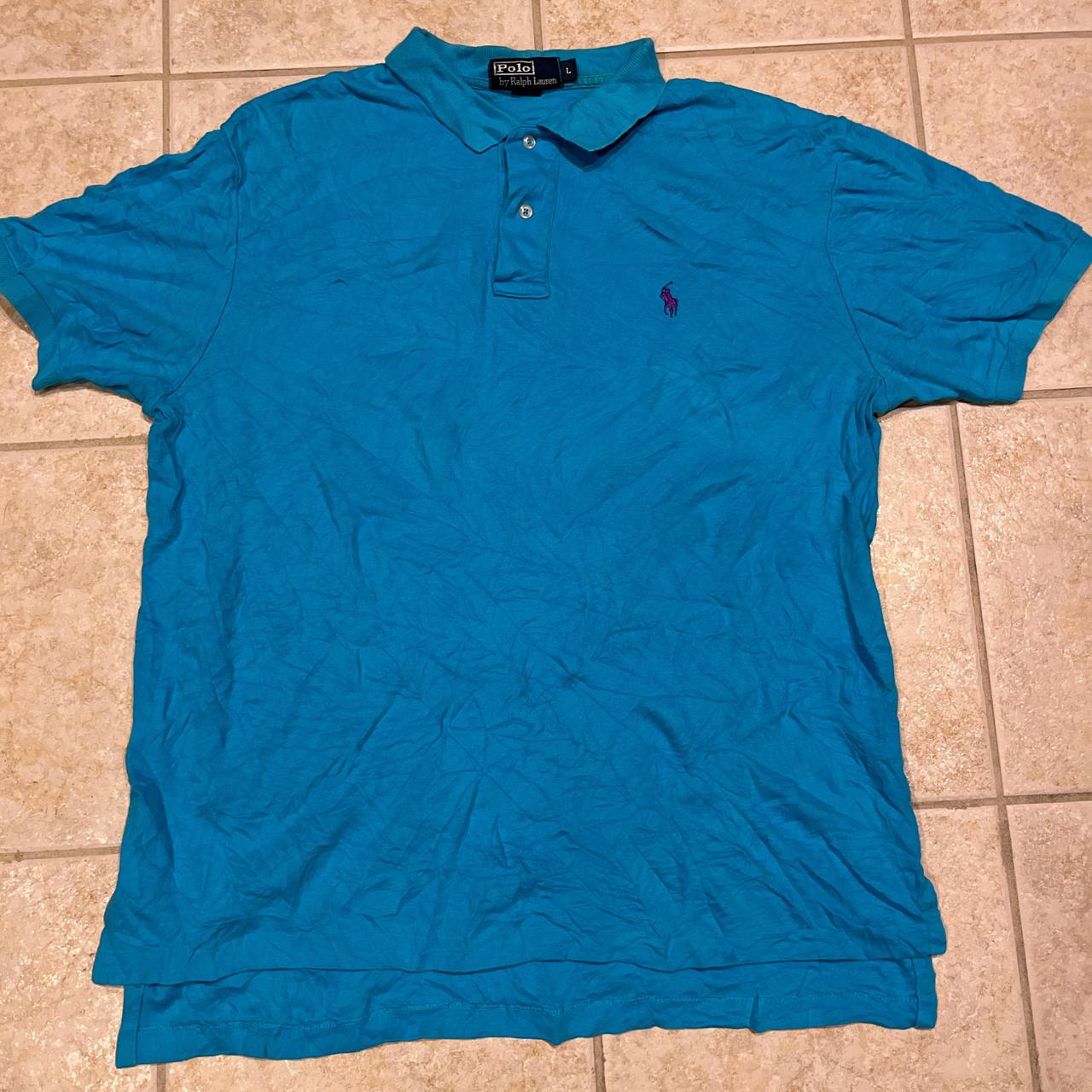 Blue Polo Ralph Lauren polo shirt Men’s//large - Depop