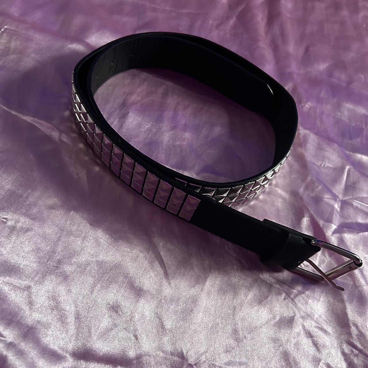 Emo studded belt. so y2k, scene, and emo. Adored... - Depop